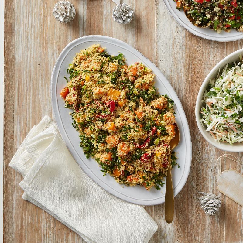 Roasted Vegetable Couscous with Kale 2.5kg Salad Delivered | Salad ...